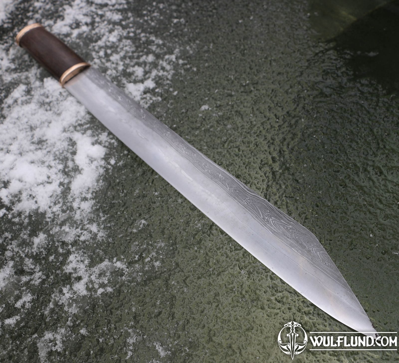 SIGURD, Viking Seax, damascus steel knife Drakkaria Damascus steel ...
