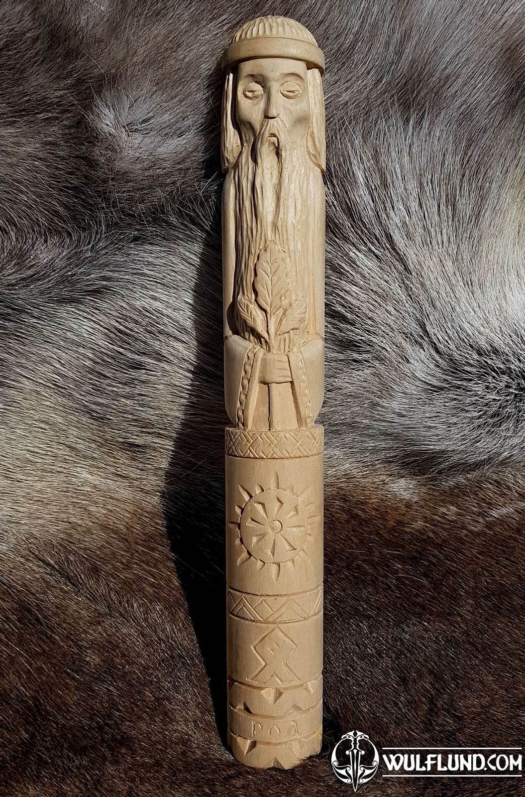ROD, Slavic God of Fire, carved statue Statues, chests Woodcarving ...