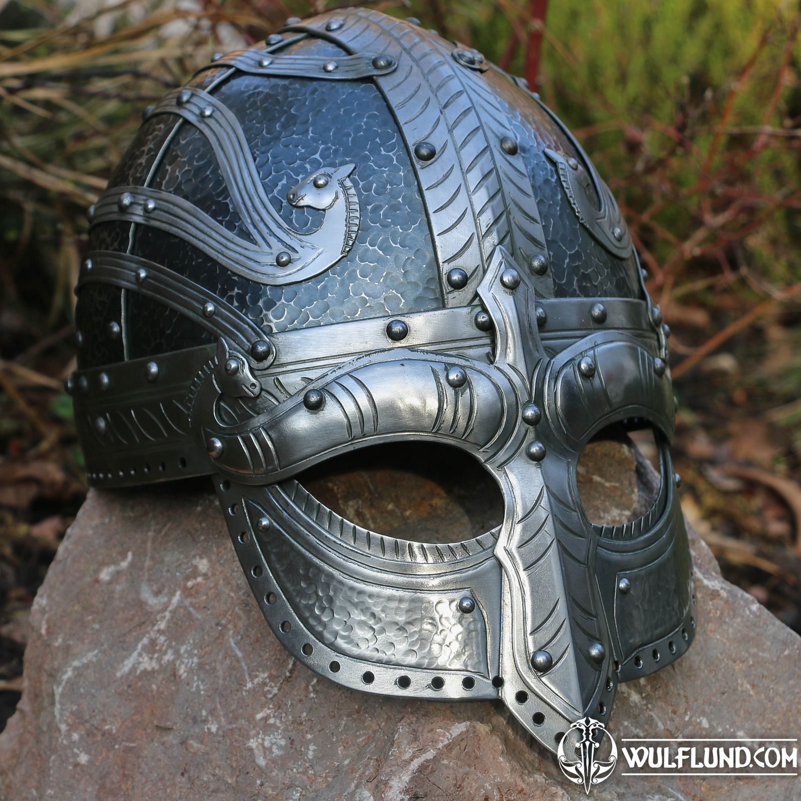 SLEIPNIR, a luxurious Viking helmet Viking Helmets Helmets, Armour Wulflund