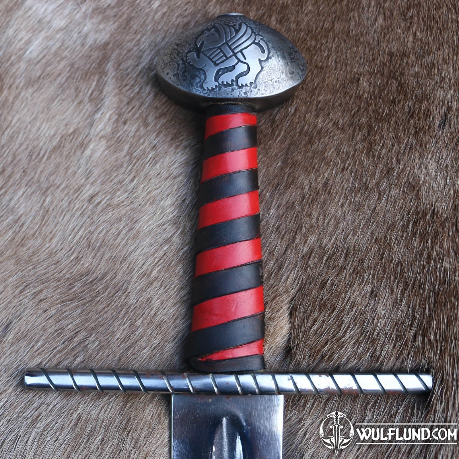 GRIFFIN Romanesque Sword of Sigvinais type etched Drakkaria Medieval ...