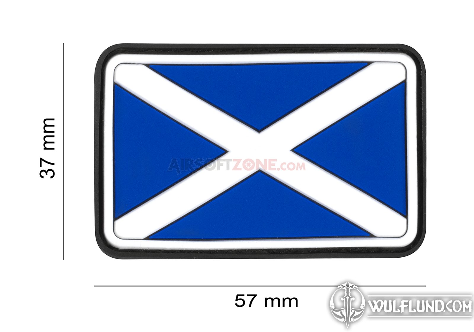 Scotland Flag Rubber Patch military patches Accessories, Fashion Wulflund