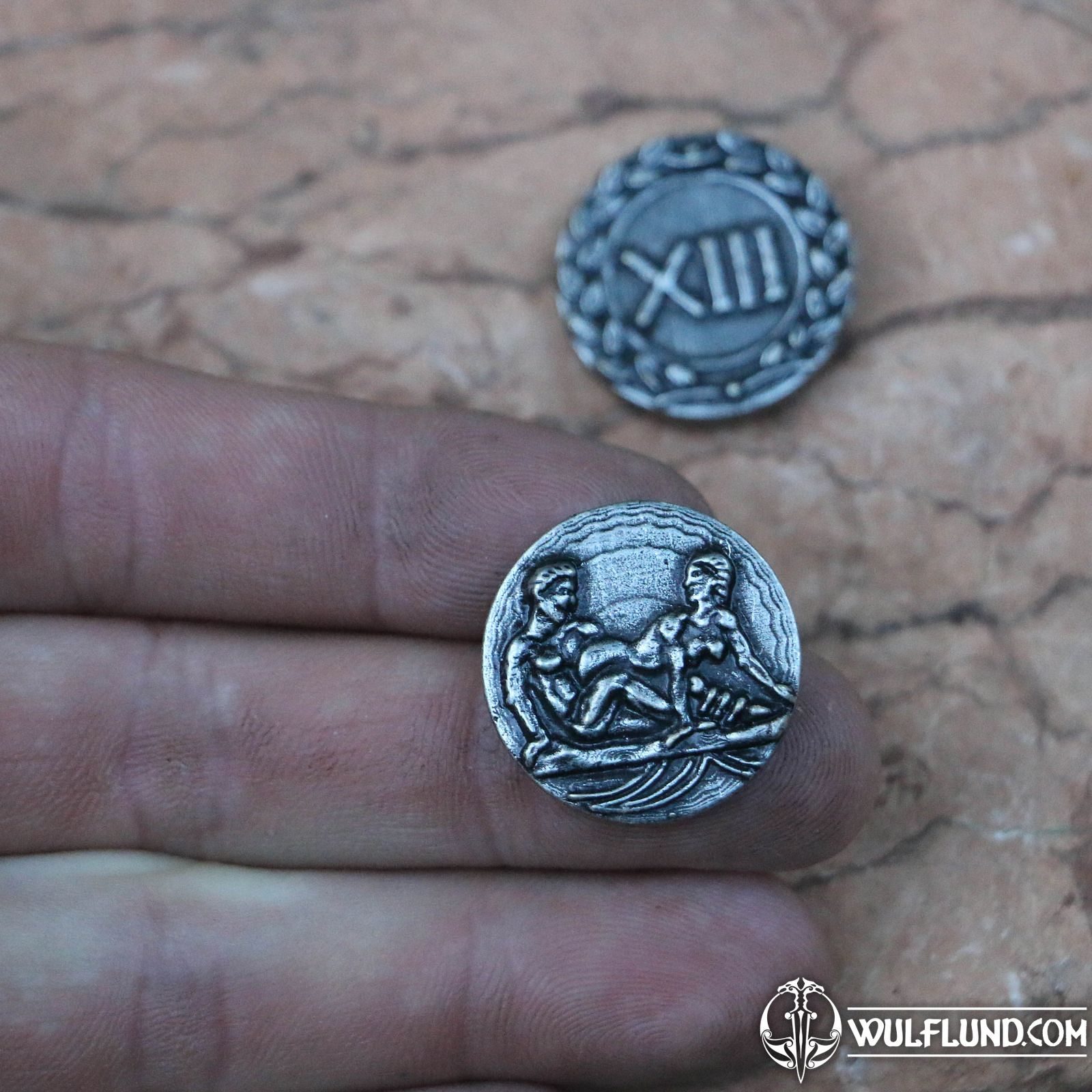 Rome, erotic token Spintria VIII, 1st century, tin replica Nous faisons ...