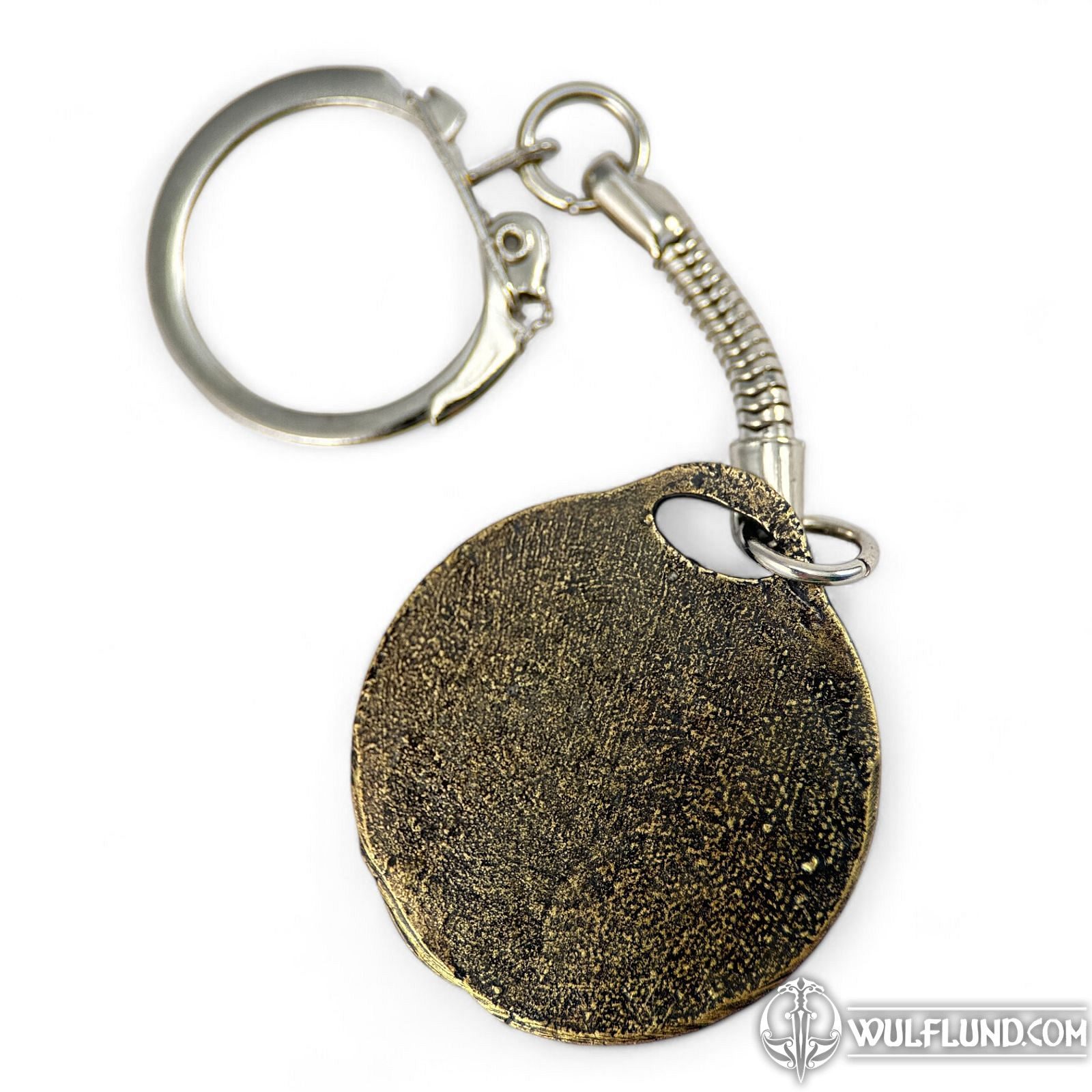 Vegvisir key ring, zinc old brass Drakkaria keychains Jewellery Wulflund