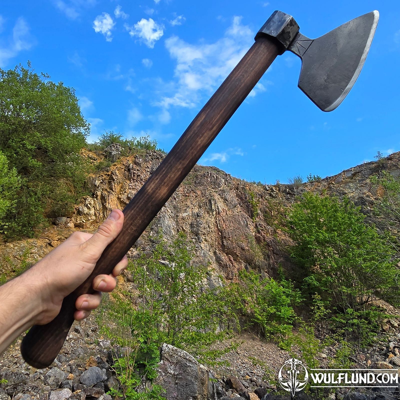 PILSEN, Hussite medieval axe of the 15th century, replica Bohemia ...
