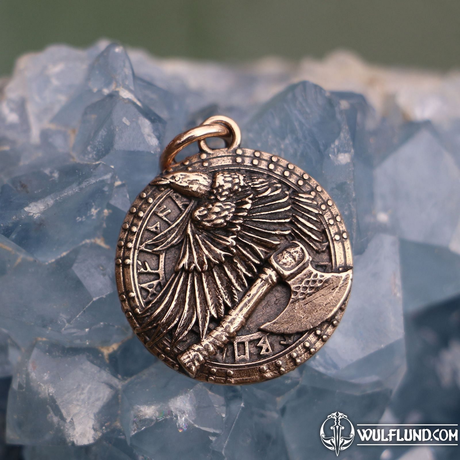 TO VALHALLA! Viking battle amulet, bronze Drakkaria viking pendants ...