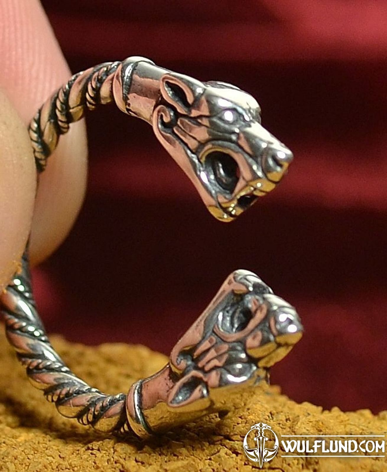 WOLF SILVER RING JEWELLERY Wulflund