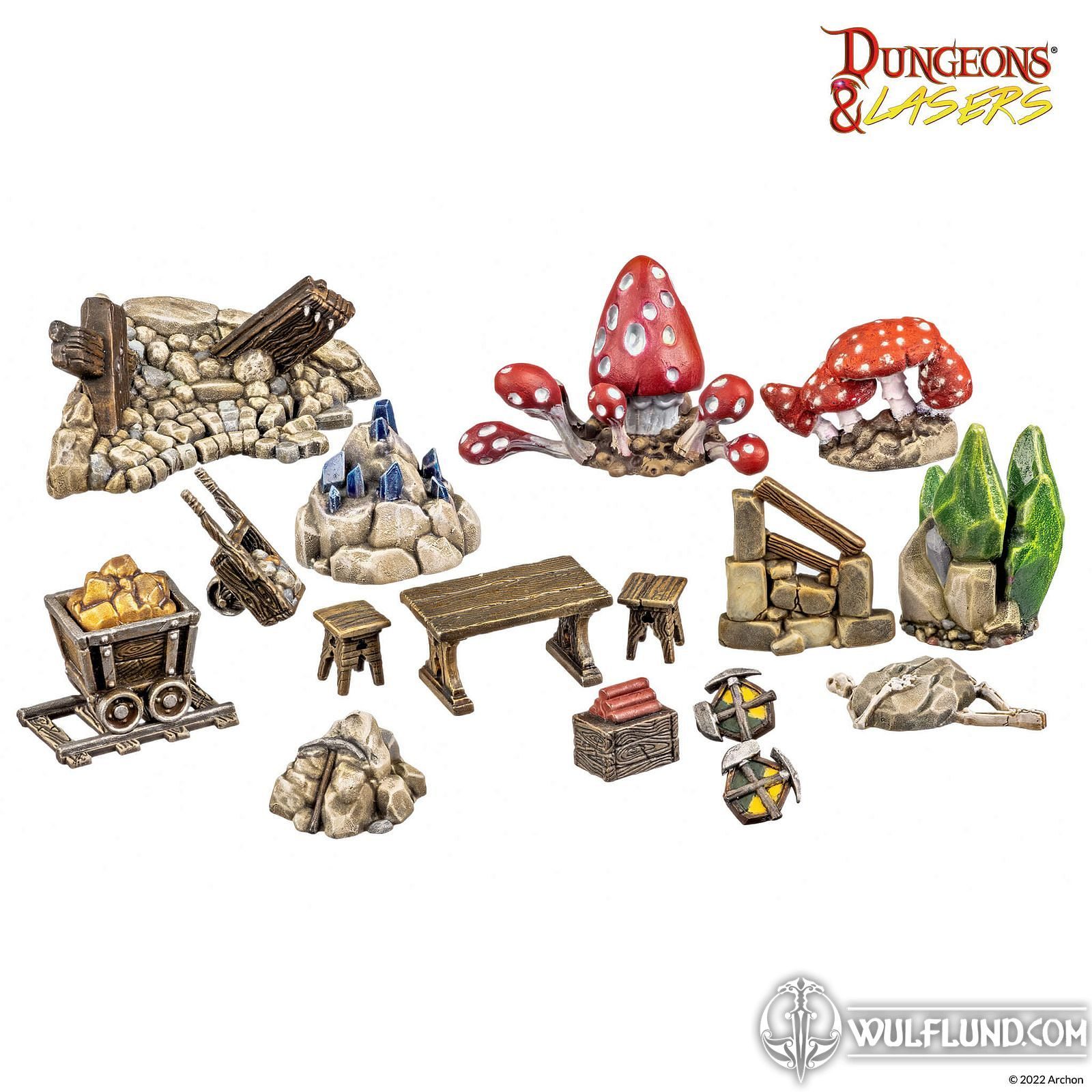 Dungeons & Lasers: Dwarven Mine Props Archon Studio Wargaming, Games ...