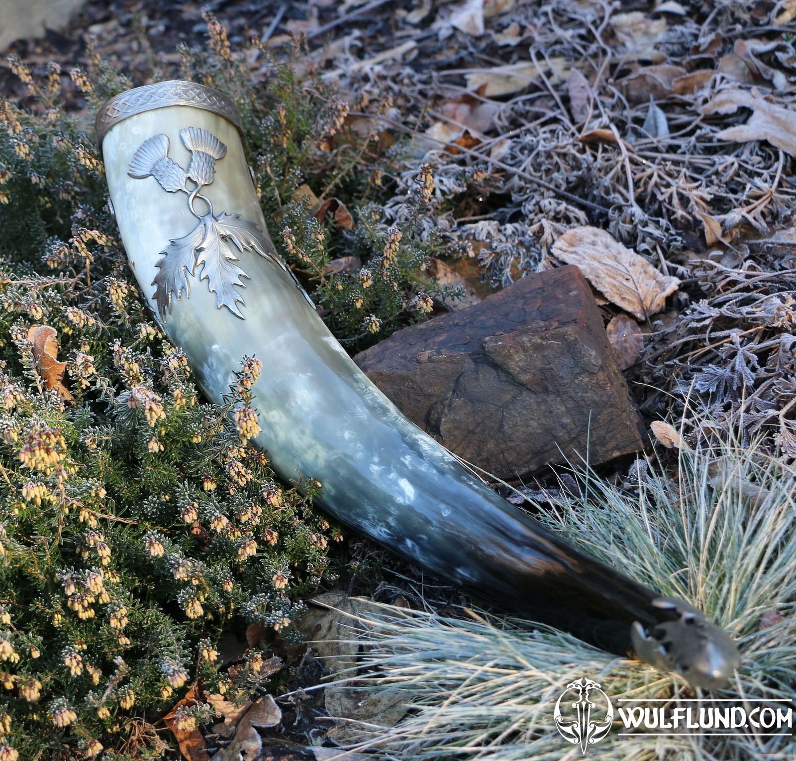 SCOTTISH THISTLE- Alba, drinking horn DE LUXE drinking horns Horn ...