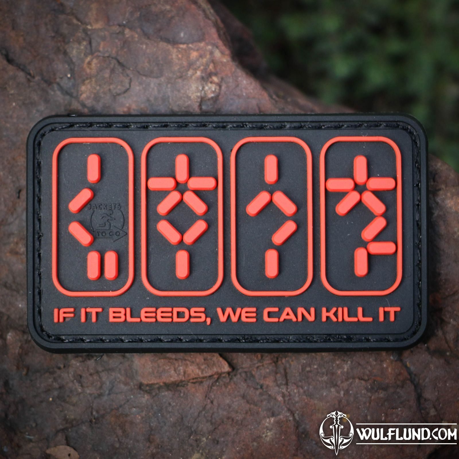 IF IT BLEEDS, WE CAN KILL IT Écusson, écusson caoutchouc JTG 3D Patches Accessoires, Vêtements ...