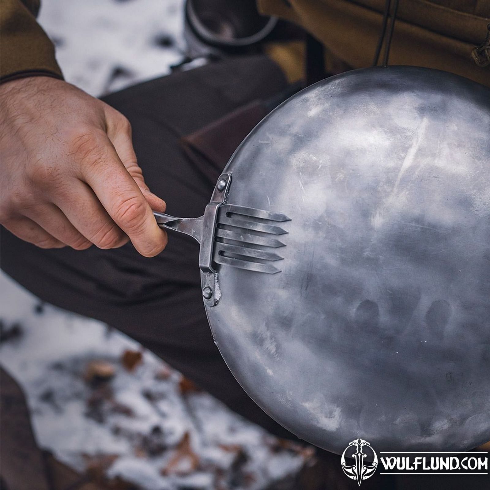 OUTDOOR PAN 23 cm with fork handle, Perunika system for BUSHCRAFT ...
