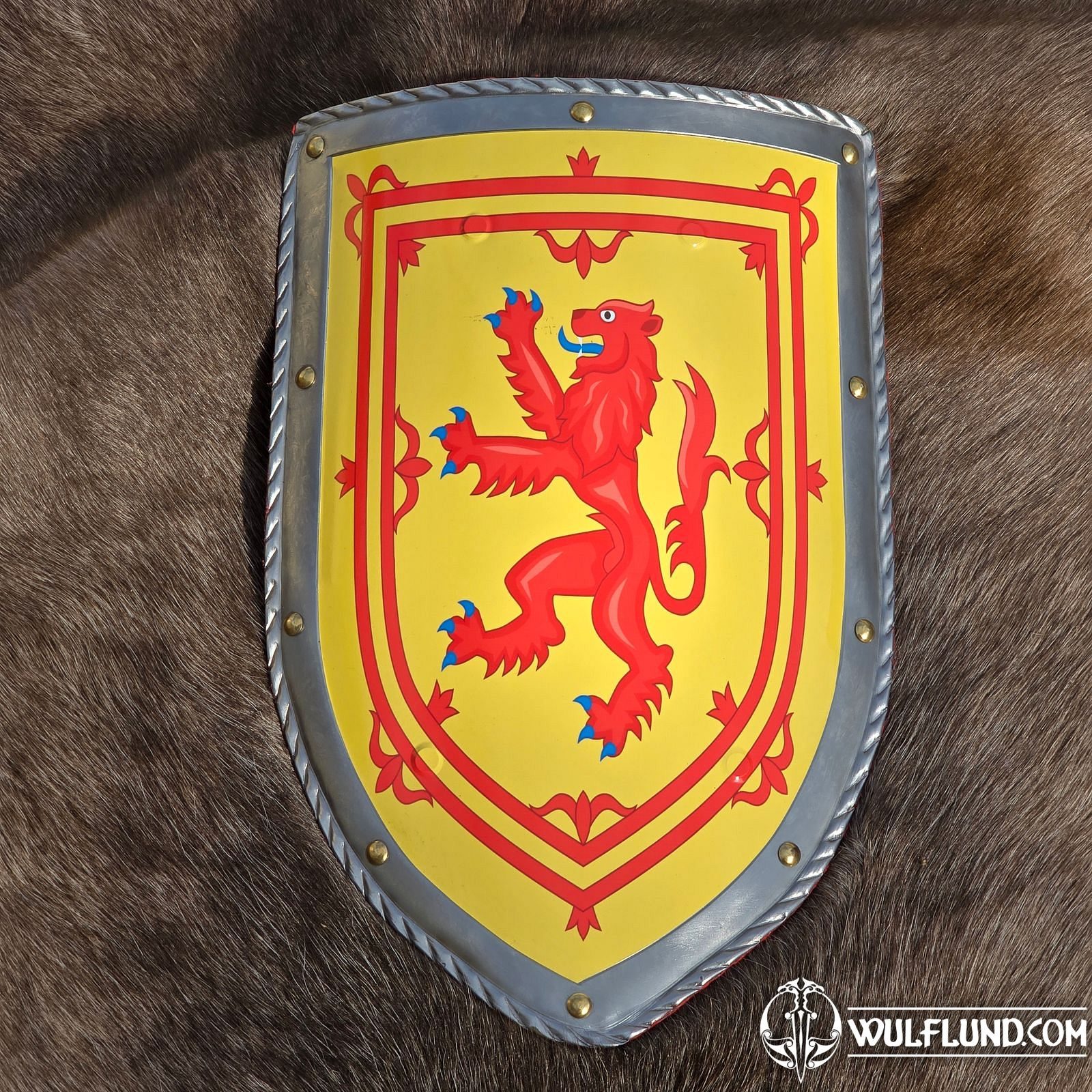 SCOTLAND, MEDIEVAL SHIELD - metal, handmade Decorative and painted ...