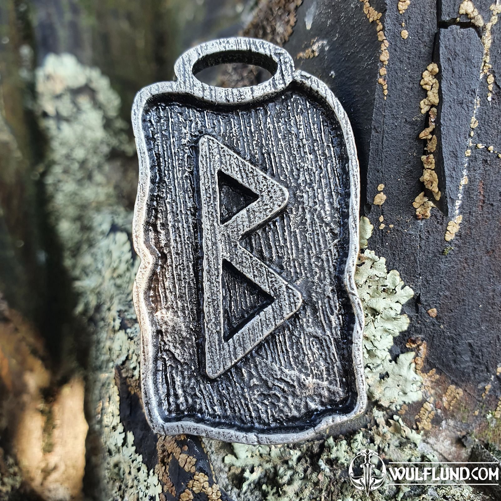 BERKANO - Rune Pendant, Zinc Drakkaria rune pendants Zinc amulets ...