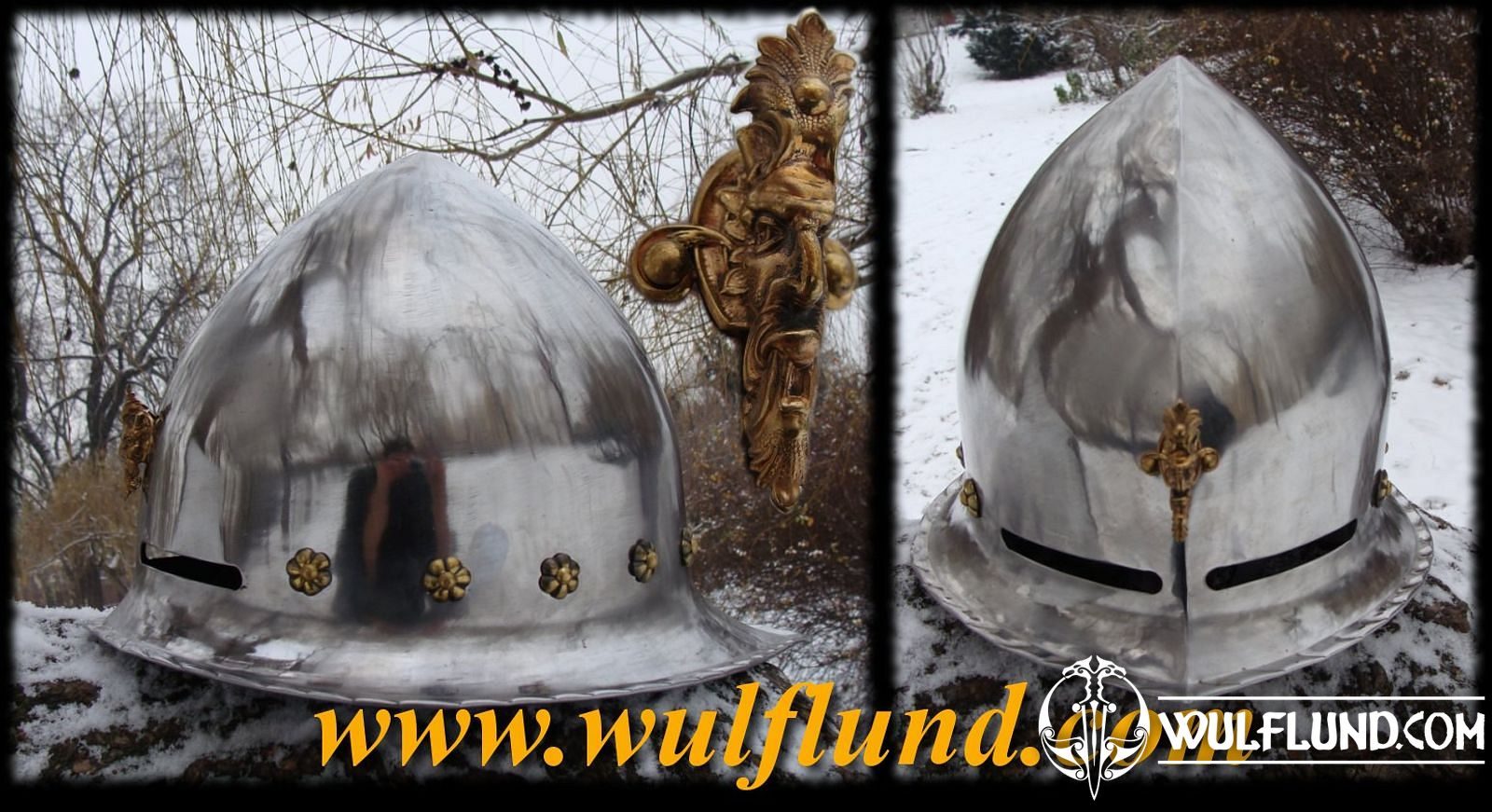 EARLY GOTHIC SALLET with holder for the feather, de luxe medieval ...