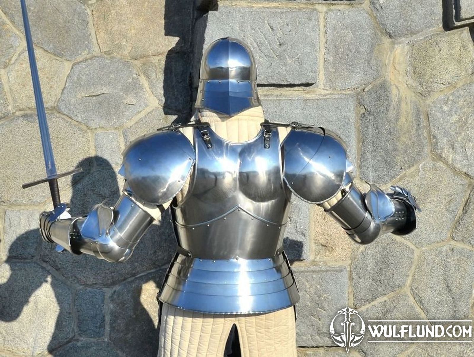 MEDIEVAL POLISHED HALF ARMOUR Wulflund