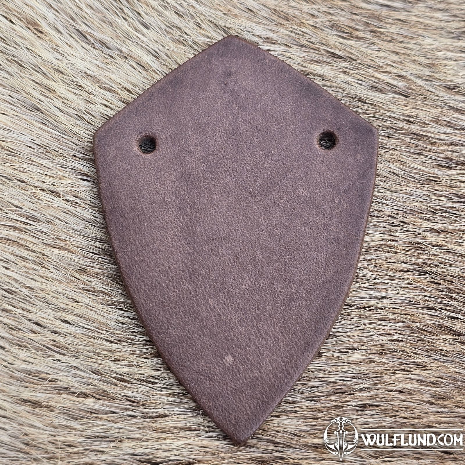 Leather Scale - shield, 1 piece, brown Drakkaria Leather Armour Armour ...