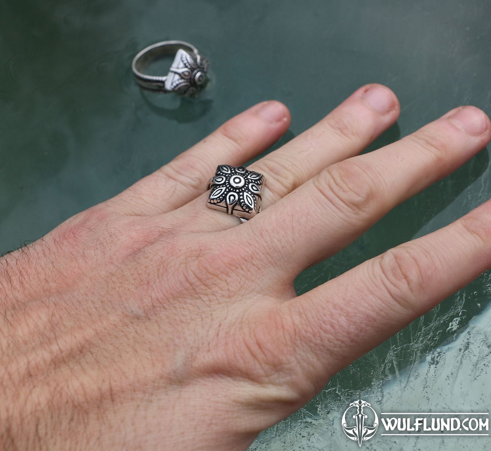 MITTELALTERLICHER RING, XII. Jahrhundert, Silber 925 13g Ringe Silber ...