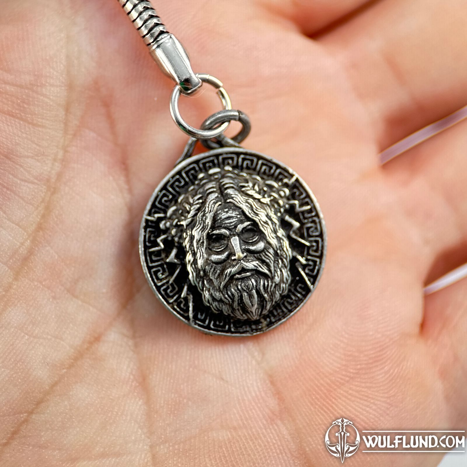 Zeus, Greek God, key ring zinc antique silver Drakkaria keychains ...