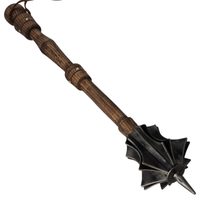 EUROPEAN MACE with wooden handle, replica Wulflund
