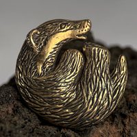 BADGER, pendant, bronze Wulflund