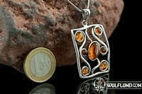 ANKA, pendant, Baltic amber, sterling silver Arkada amber Silver ...