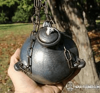 Medieval Hanging Oil Lamp Wulflund