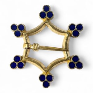 Medieval brooch with enamel, 14th century Wulflund