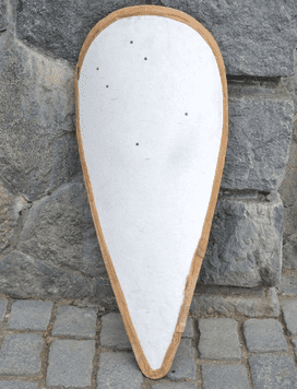 NORMAN SHIELD, Kite shield, covered by linen Medieval shields Shields ...