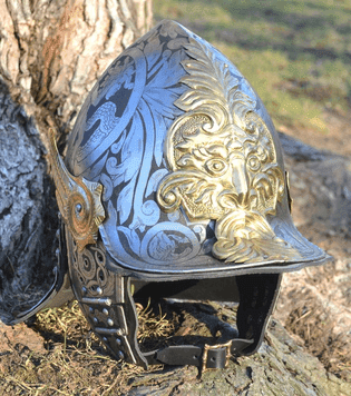 PERSEUS, luxury etched renaissance helmet other helmets Helmets, Armour ...