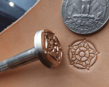 MEDIEVAL ROSE, leather stamp Leather Stamps Bag accessories, Leather ...