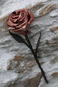 Forged Rose, copper forged products Smithy Works, Coins Wulflund