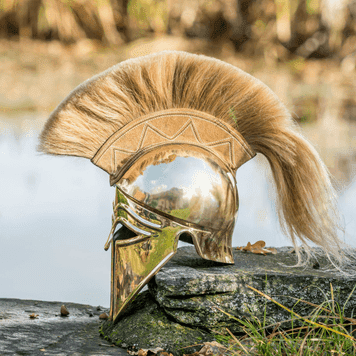 Greek Helmet with Plume Roman and Celtic Helmets Helmets, Armour ...