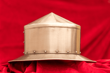 IRON HAT - riveted helmet medieval helmets Helmets, Armour Wulflund