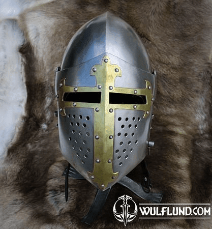 MEDIEVAL VISOR HELMET, combat 2 mm - wulflund.com