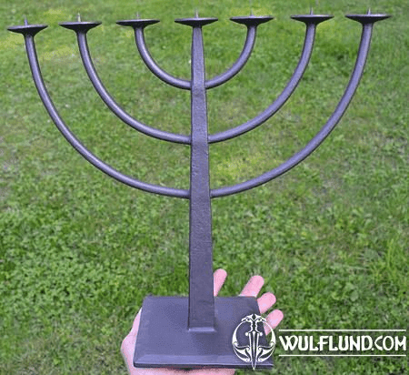 Menorah, forged seven-branched candlestick forged products Smithy Works ...