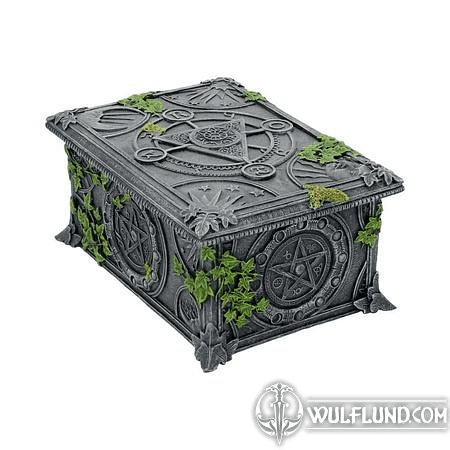 WICCAN PENTAGRAM TAROT BOX boxes, pencil cases Pagan decorations ...