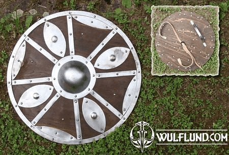 ROUND SHIELD I, wood and metal battle ready shields Shields, Armour ...