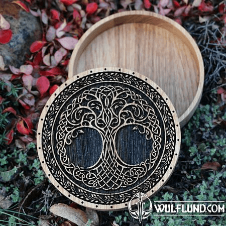 TREE OF LIFE, CELTIC OAK BOX FOR JEWELRY, BRACELETS Kadlus cords, boxes ...