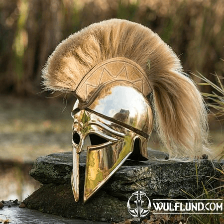 Greek Helmet with Plume - wulflund.com