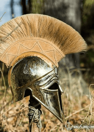Greek Helmet with Plume - wulflund.com