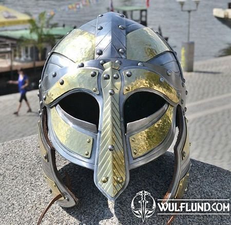 ARNGRIM, viking helmet with cheek-guards Viking Helmets Helmets, Armour ...