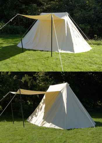 Camping and crafting, Historical camping, medieval tents Wulflund