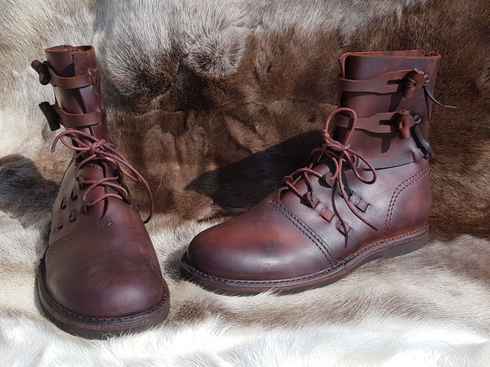 Fashion, footwear, viking, slavic boots Wulflund