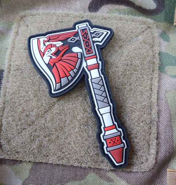 AXE OF DWARF Patch, fullcolor / JTG 3D Rubber Patch military patches ...