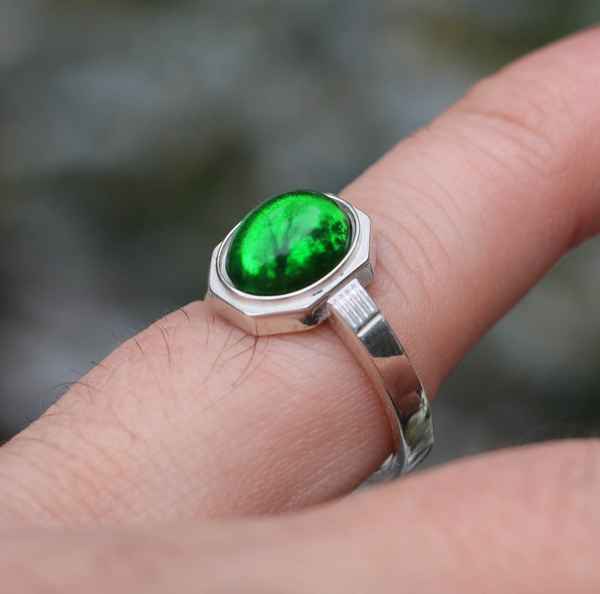 ALBION, replica medieval ring from England, silver Wulflund