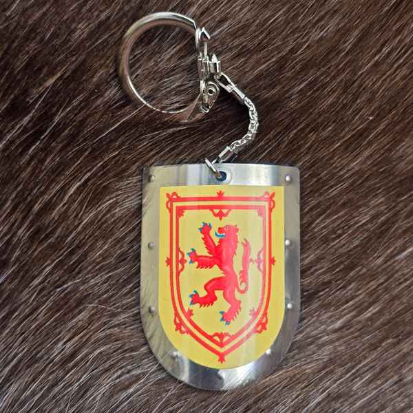 SCOTLAND, MEDIEVAL SHIELD, keychain, metal, handmade Wulflund