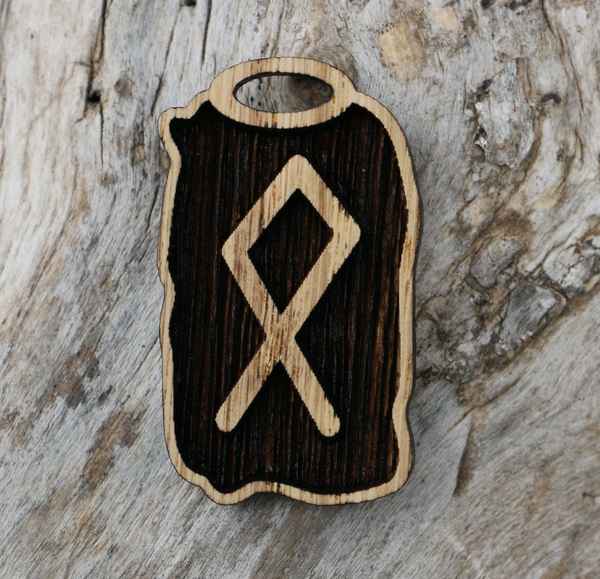 OTHILA, Rune - Futhark, Wood Kadlus rune pendants Jewellery Wulflund
