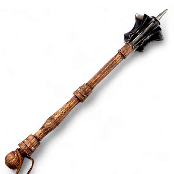 EUROPEAN MACE with wooden handle, replica Wulflund