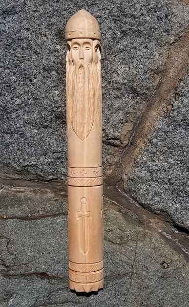 SVETOVID, Slavic God of war and fertility, wood Wulflund