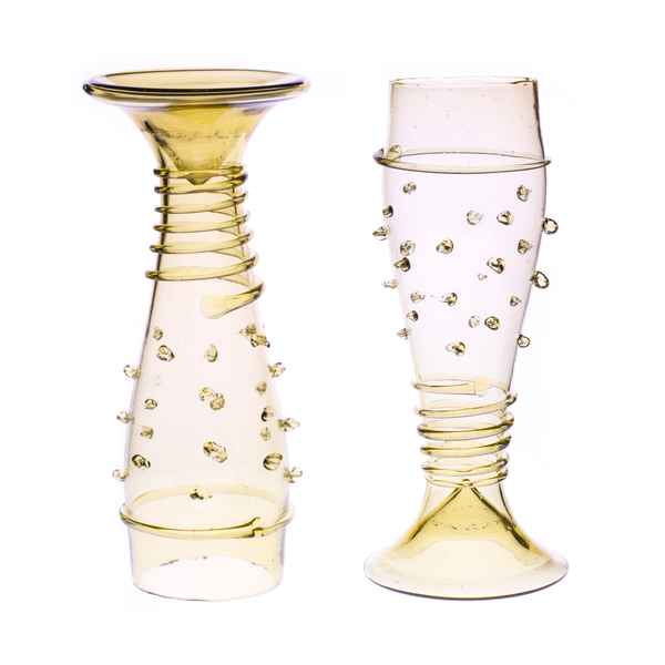 REPLICA OF MEDIEVAL GLASS, Bohemia, XIV. century Wulflund