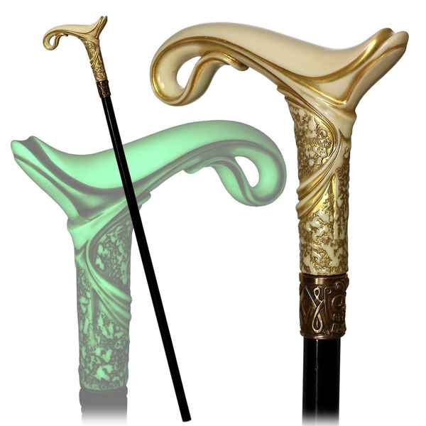 MAGIC MOON - Walking Stick NIGHT GLOW Effect! Walking Canes Wulflund